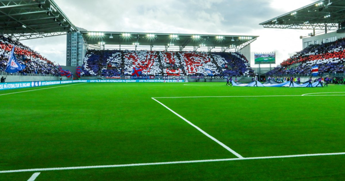 Nå kan du sende gratulasjoner via storskjemen på Intility Arena / Vålerenga